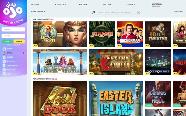 PlayOJO Casino Trust Score Review Bonuses Games